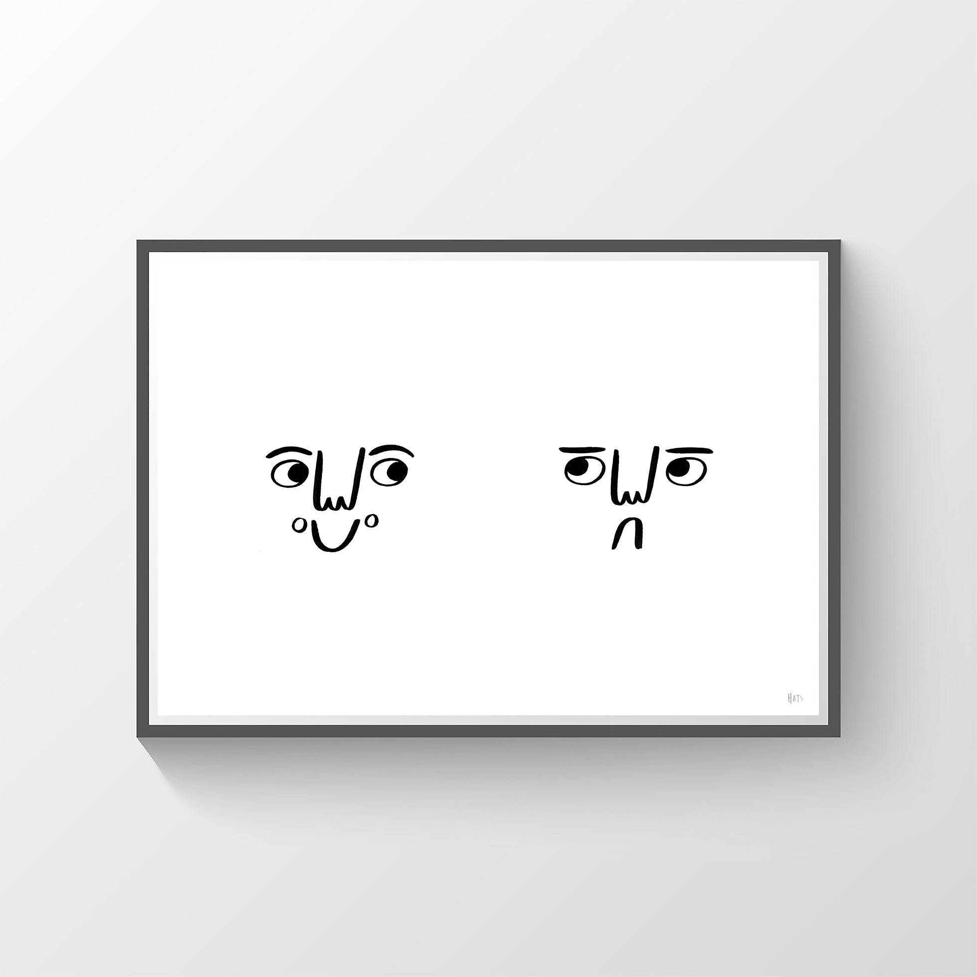 Face Off! A3 Risograph Print